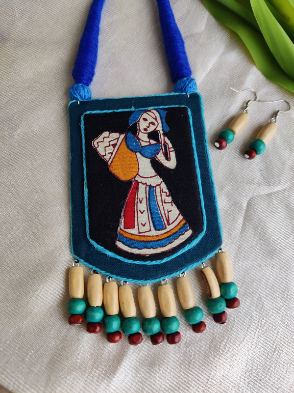 BLUE RADHA NECKLACE - True ethnics